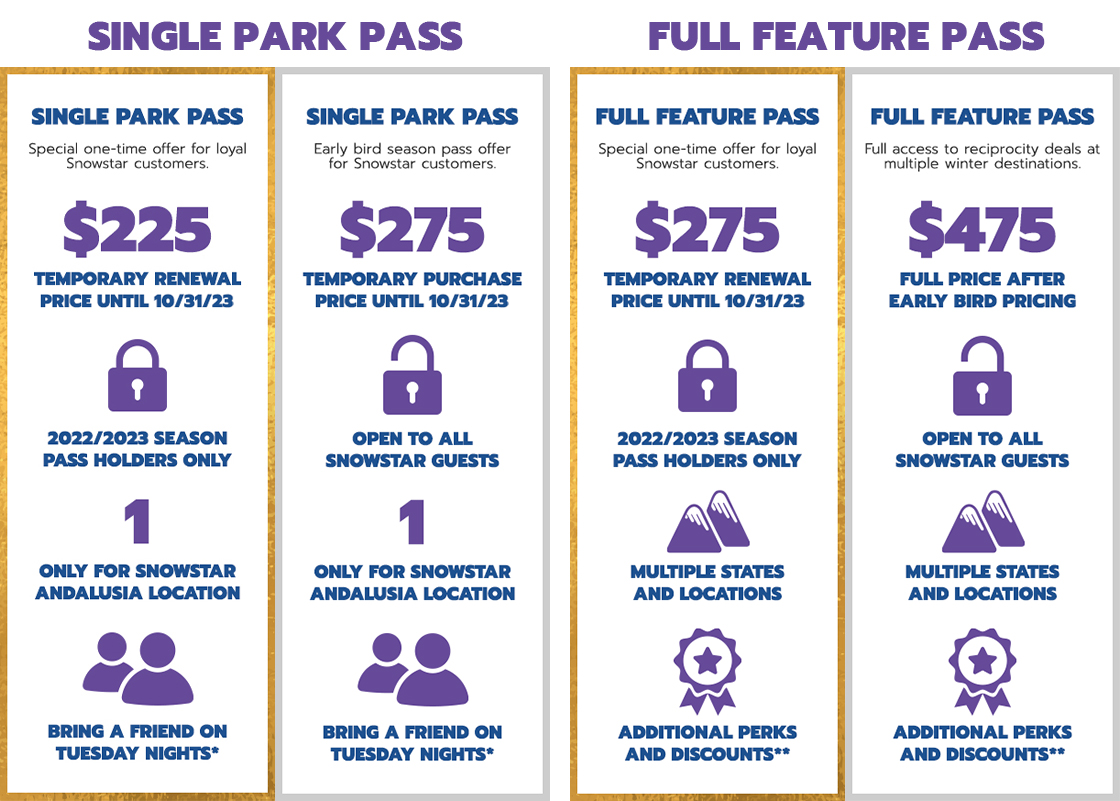 Season Passes - Snowstar - Where Fun's Always in Season!